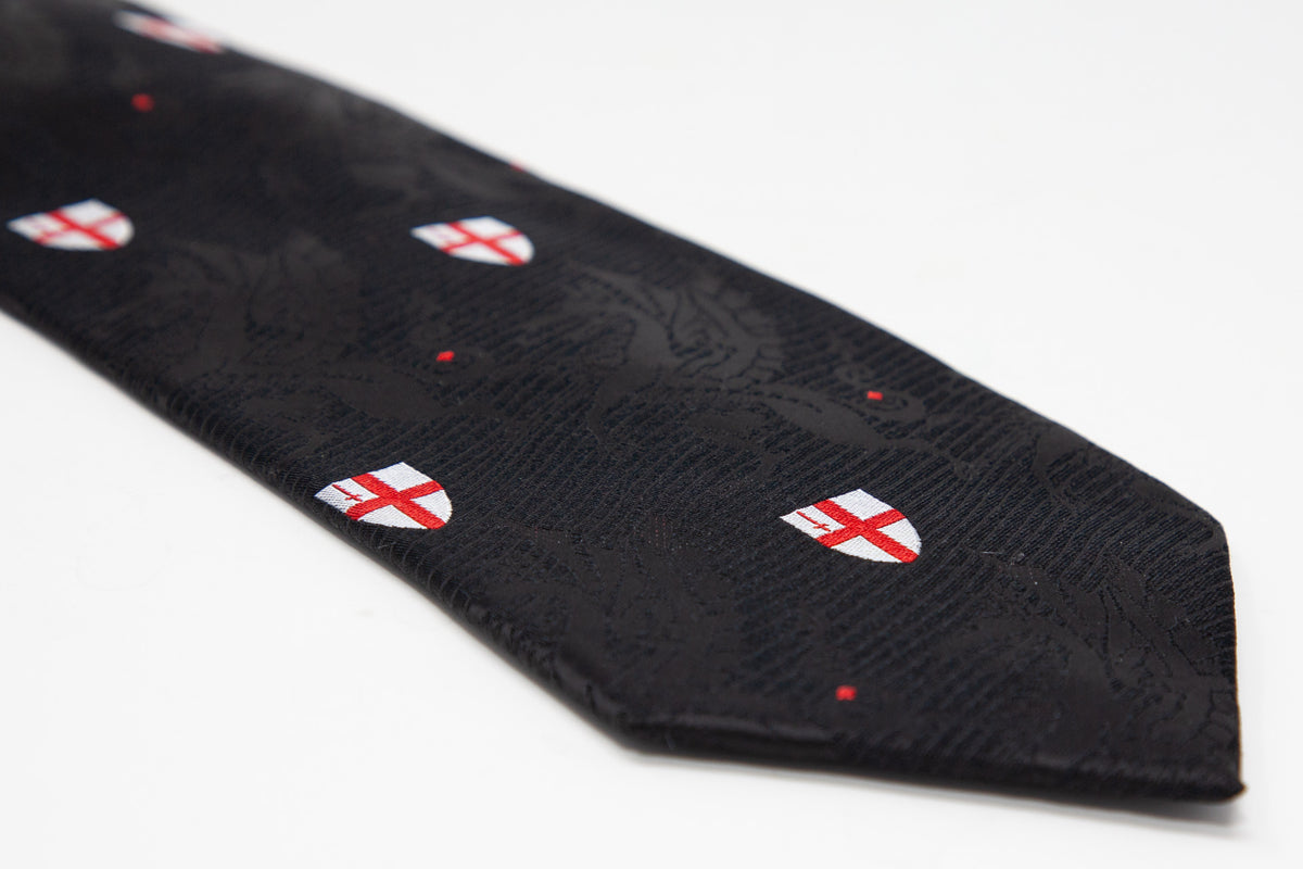 Black necktie (100% silk) – City of London Shop