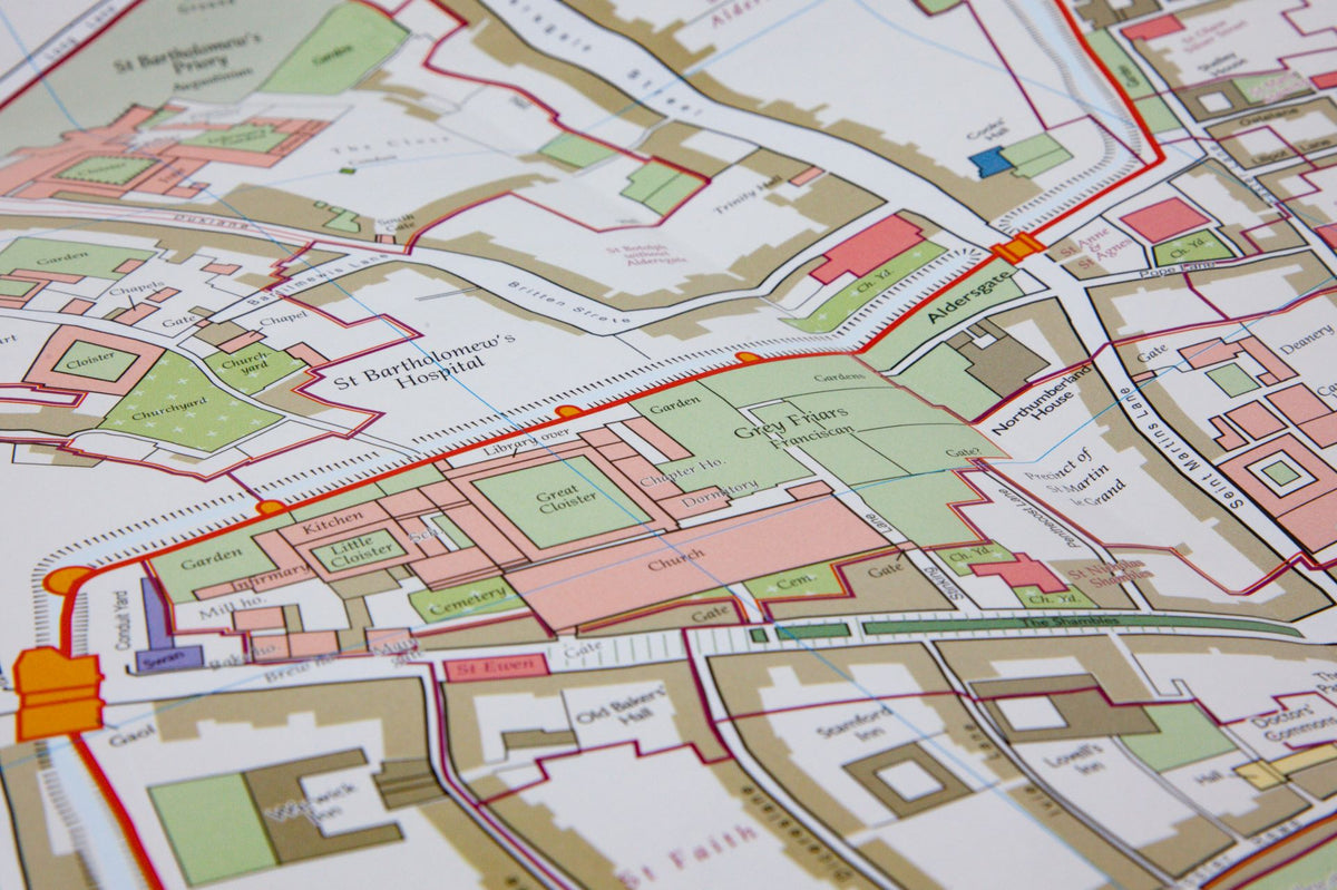 Map of Tudor London (2nd Edition) – City of London Shop