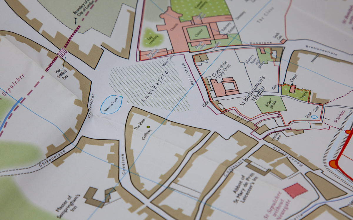 Map of Medieval London – City of London Shop