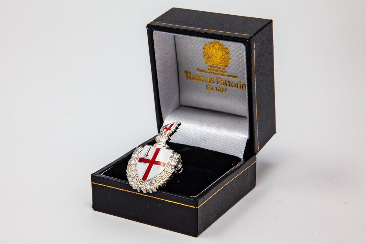 Enamel City of London shield badge/brooch – City of London Shop