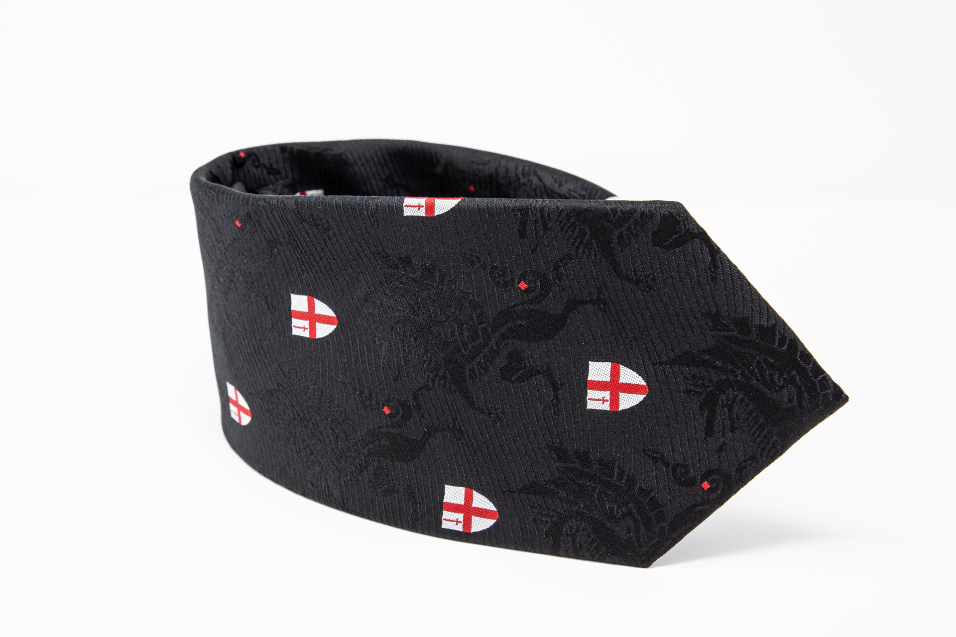 Black necktie (100% silk) – City of London Shop