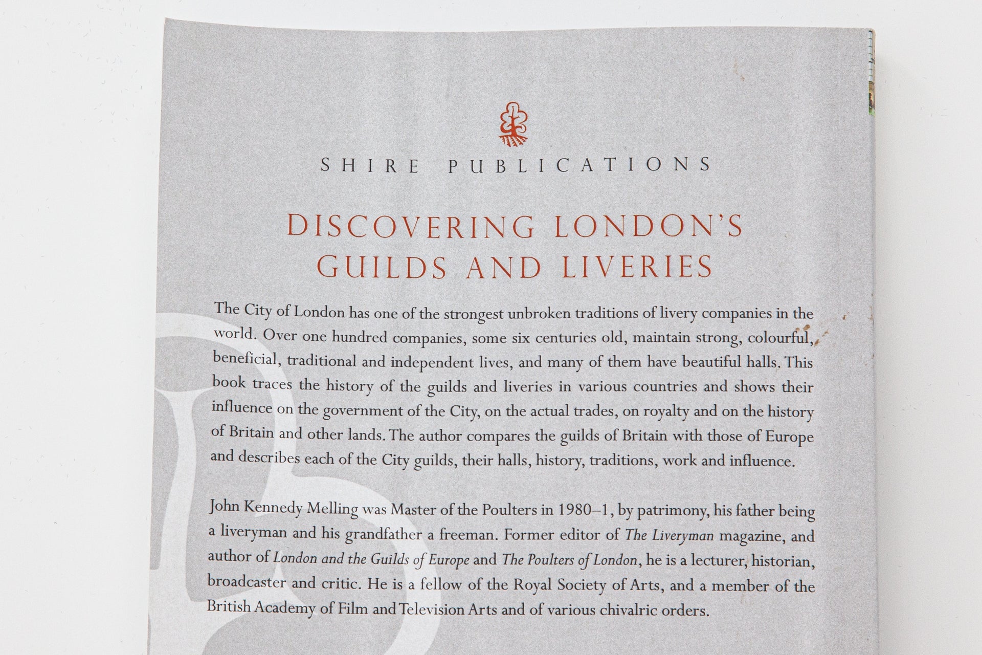 Discovering London's Guilds and Liveries – City of London Shop